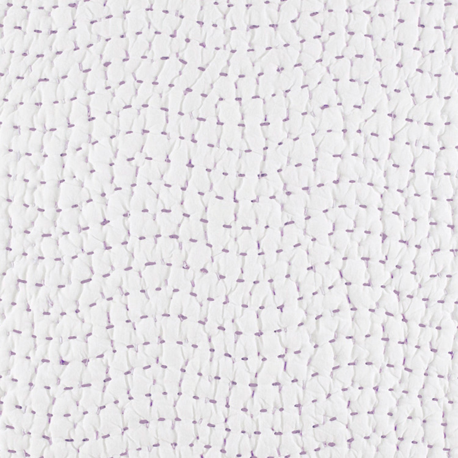 Organic Hand Stitched Lavender Quilt Swatch - John Robshaw Textiles
