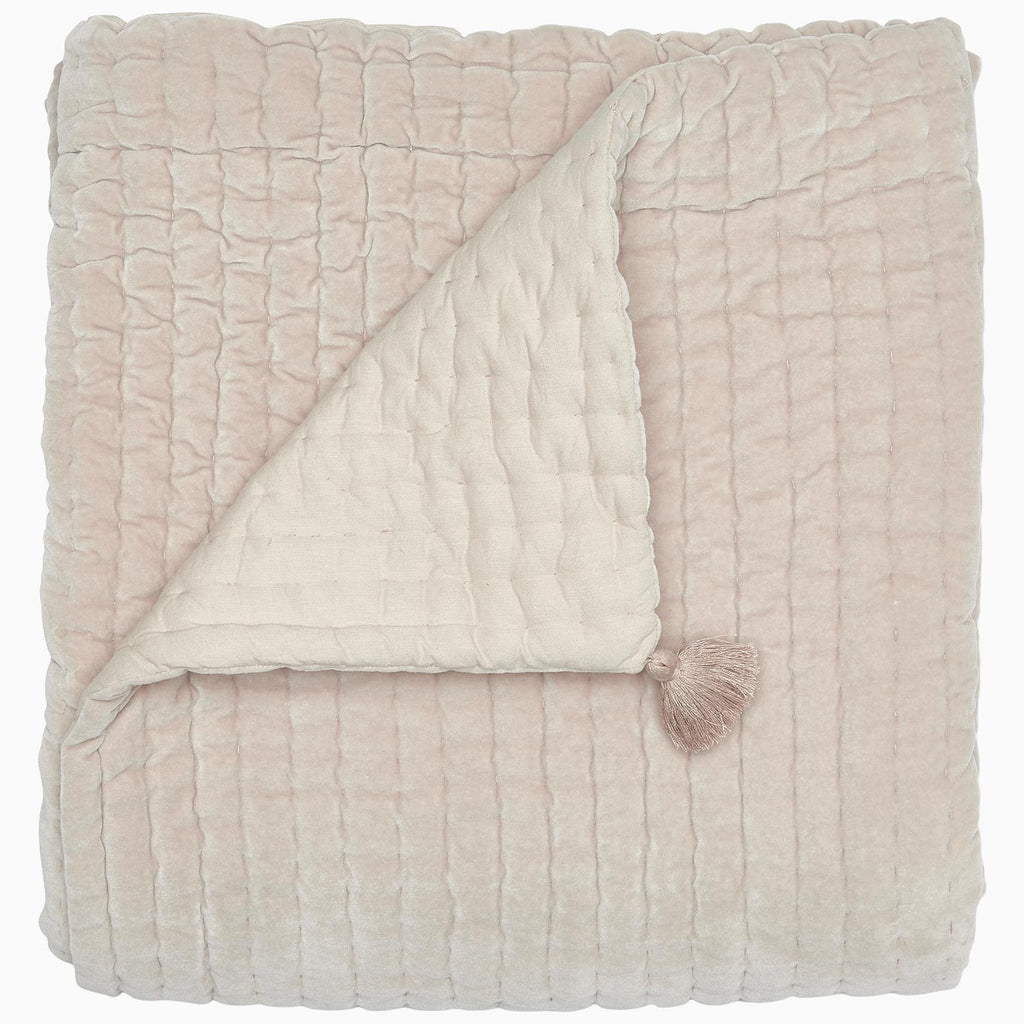 Velvet Sand Throw - Brown - John Robshaw - John Robshaw Textiles