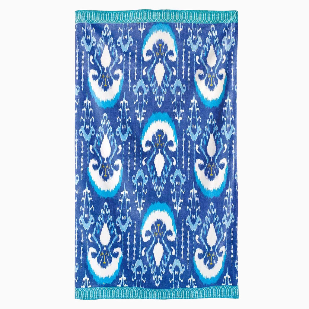 Vaya Periwinkle Beach Towel - Blue - John Robshaw - John Robshaw Textiles