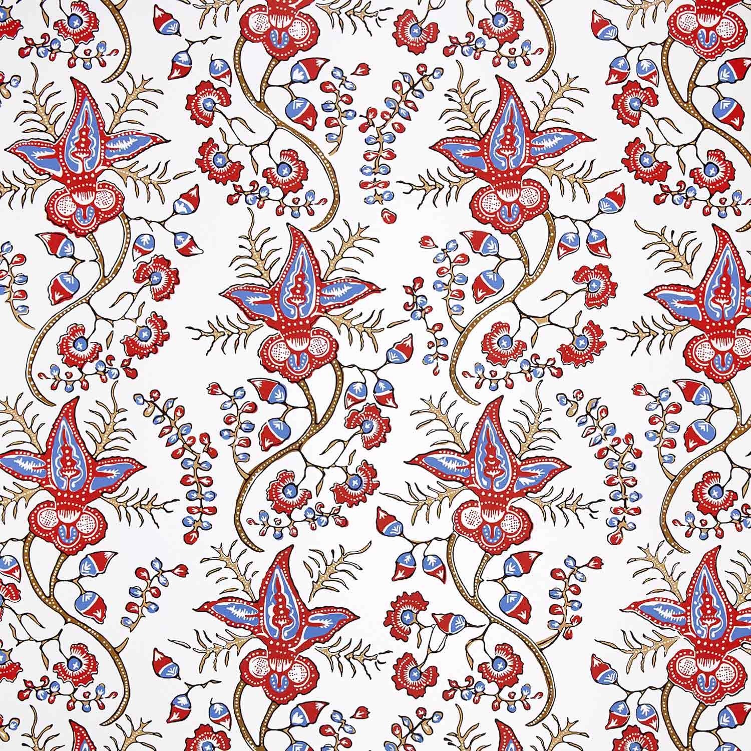 Ginger Coral Wallpaper - John Robshaw Textiles
